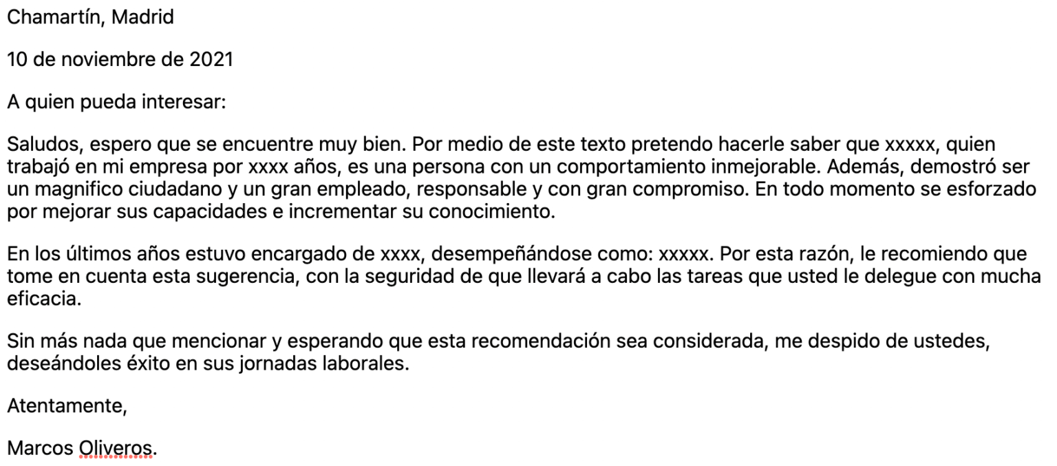 Carta de recomendación laboral y ejemplos 【junio 2025